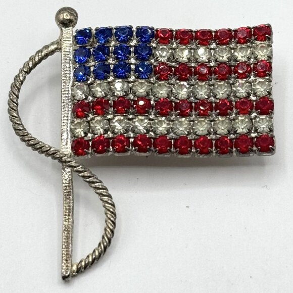 Vintage | Jewelry | Vintage American Flag Usa Brooch Pin | Poshmark